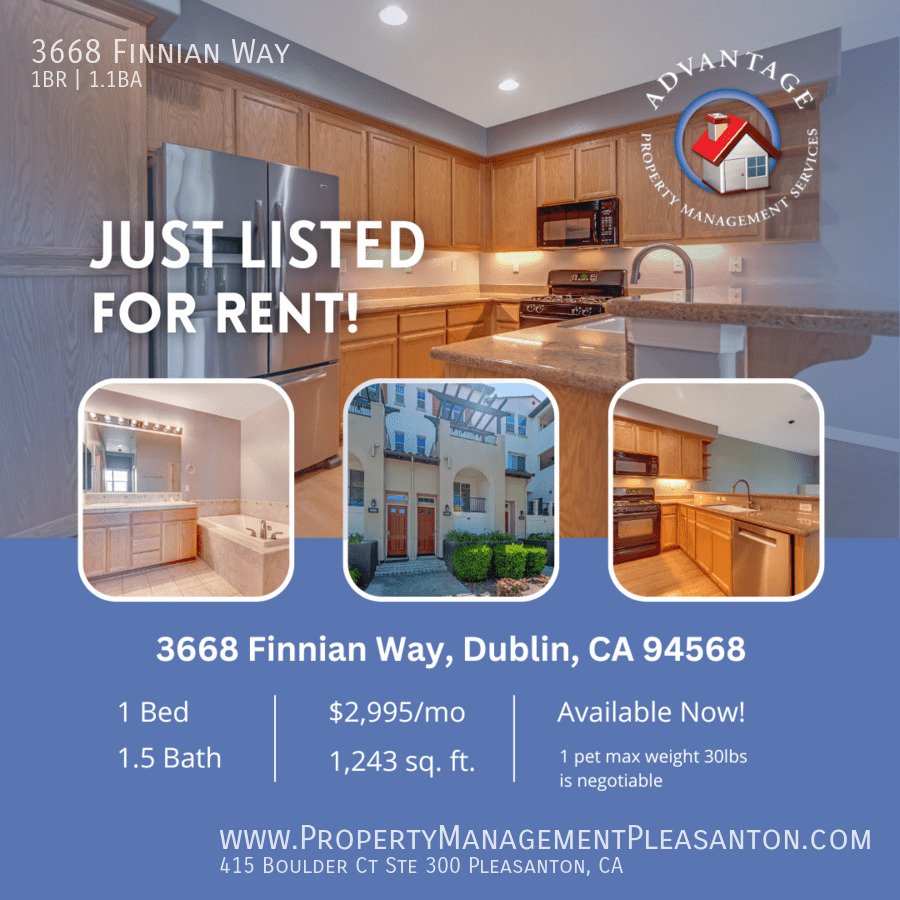 3668 Finnian Way Dublin, CA Apartment for Rent | Rentable