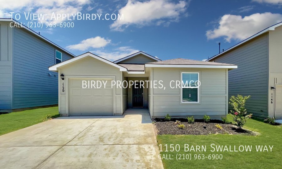 1150 Barn Swallow Way San Antonio, TX House for Rent