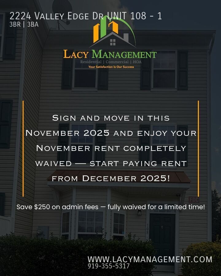 2224 Valley Edge Dr Unit 108 Raleigh, NC House for Rent