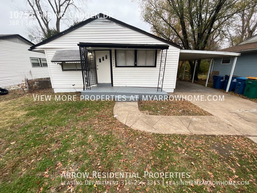 10752 Spring Garden Dr St Louis, MO House for Rent | Rentable